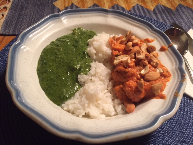 Butter Chicken and Aloo Palek, two of my mother’s favorite Indian foods ...